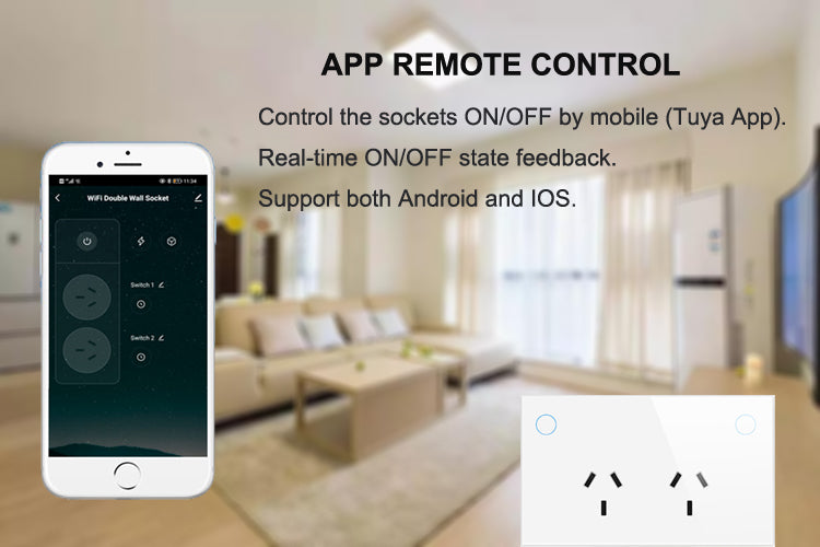 Smart Power Outlets Australia | Zigbee GPO | EyZEE® Double GPO – Smart ...