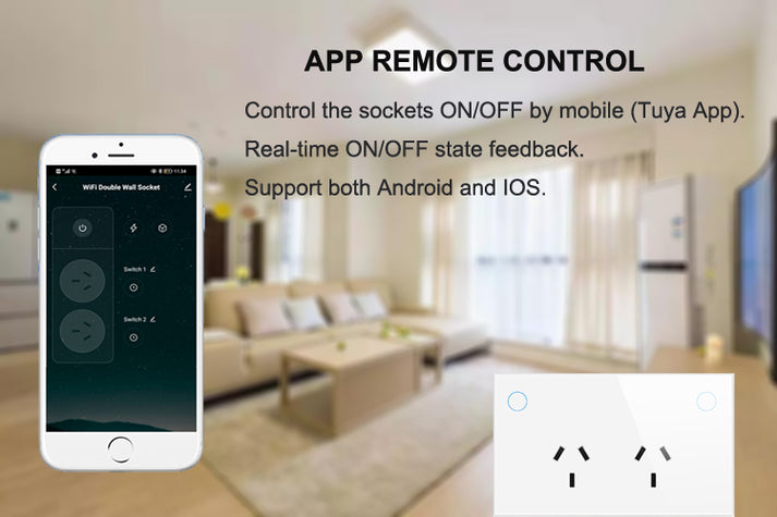 Smart Power Outlets Australia | Zigbee GPO | EyZEE® Double GPO – Smart ...