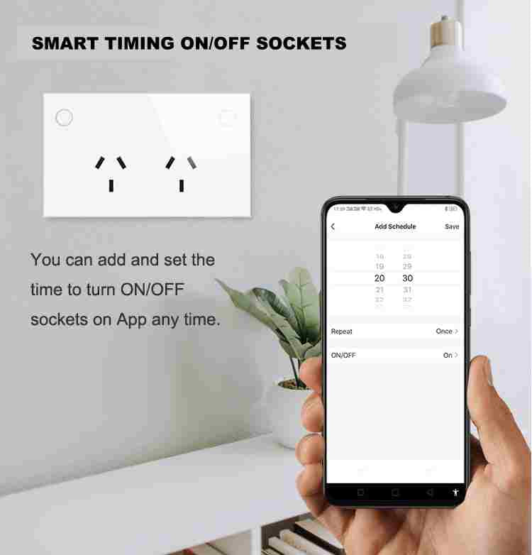 Smart Power Outlets Australia | Zigbee GPO | EyZEE® Double GPO – Smart ...